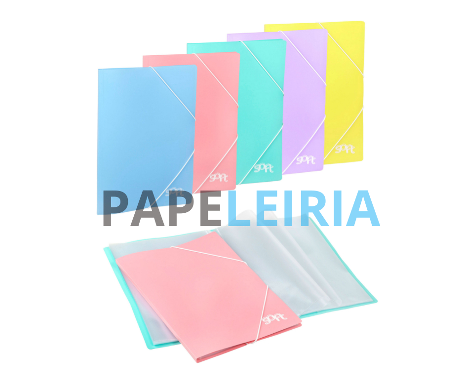 Pasta Elásticos C/40 Micas Cores Pastel Soft Carchivo - AMARELO ...