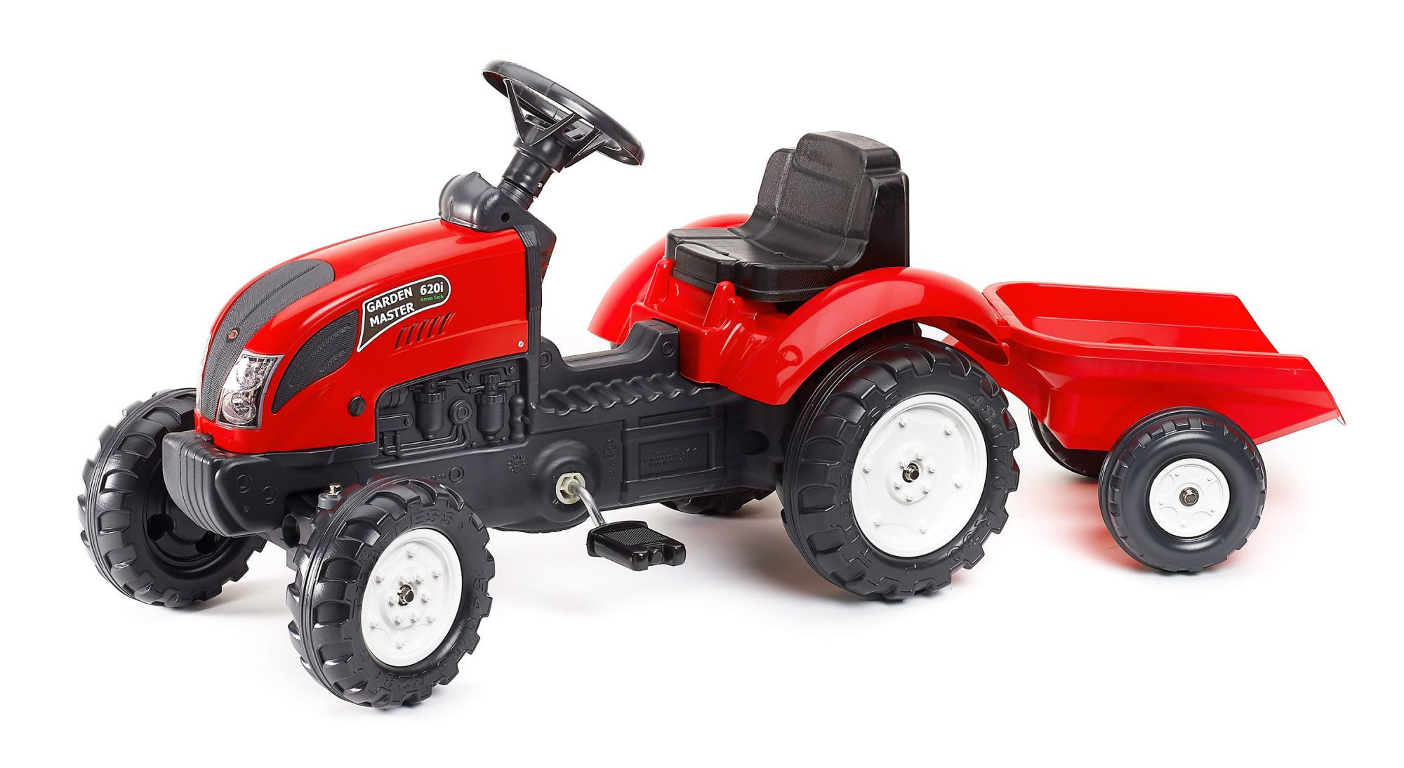 FALK Trator Garden Master Vermelho + Atrelado | PapeLeiria