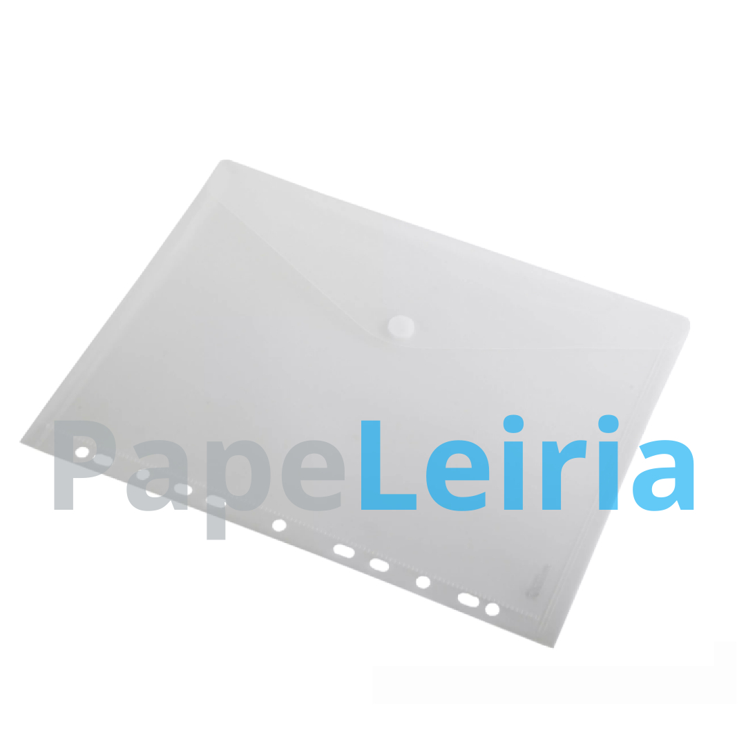 Bolsa P/Documentos HFP A4 Incolor Tipo Envelope C/Velcro C/Furos 35361 ...